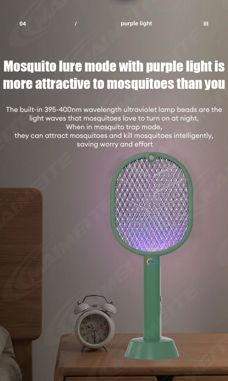 Maimeite Electric Mosquito Swatter pamatay lamok Rechargeable 2 In 1 ...