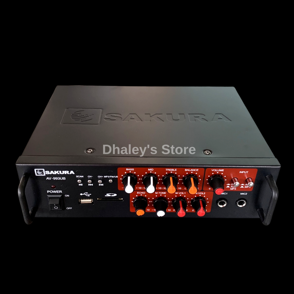 Original Sakura AV-993UB 100watts 5.1 Channel Amplifier BT/USB/SD/FM Karaoke Amplifier AV993UB ...