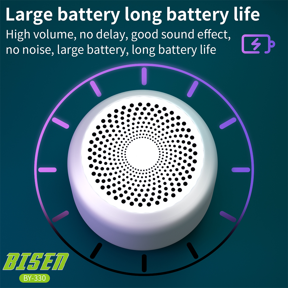 BISEN BY330 Mini Wireless Sound Portable Bluetooth Speaker Music ...