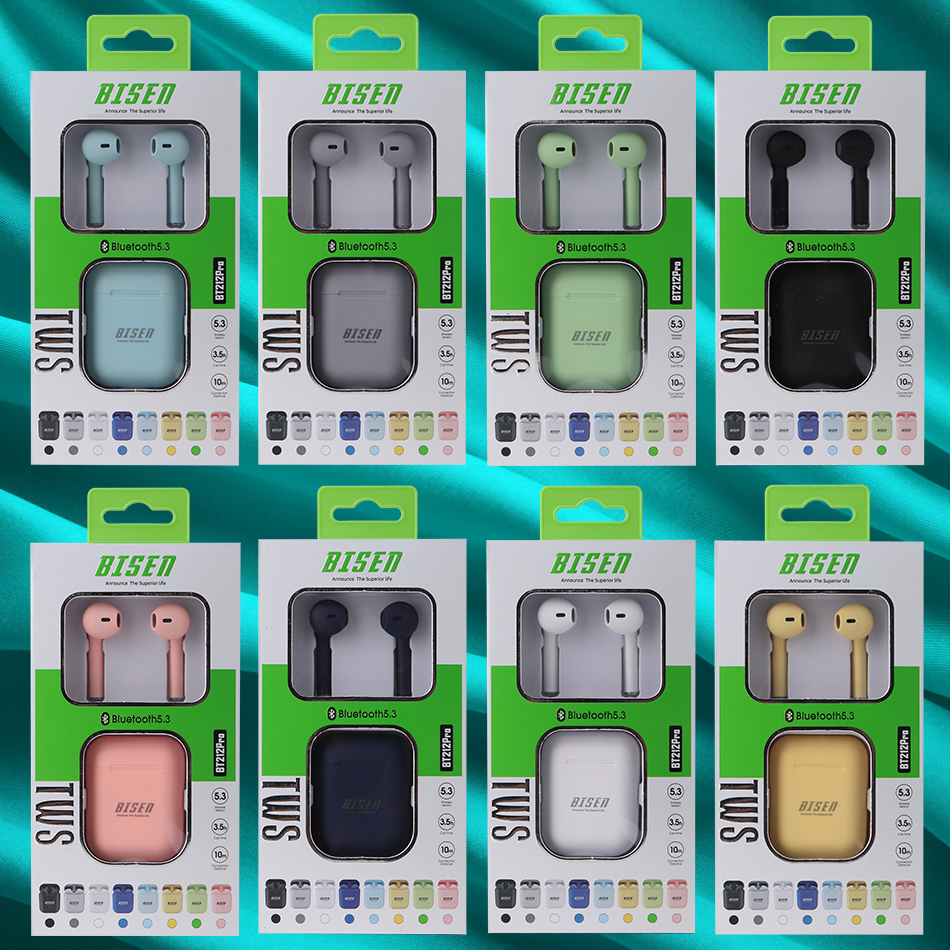 BISEN BT-212-PRO TWS Wireless Bluetooth 5.3 Earphone Stereo Audio Sound ...