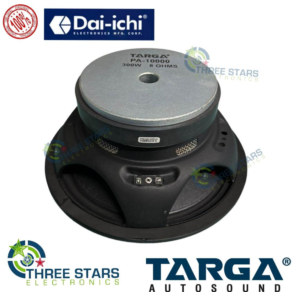 Targa 1pc. PA-10000 10 inch Instrumental Speaker 300 Watts 8 ohms ...