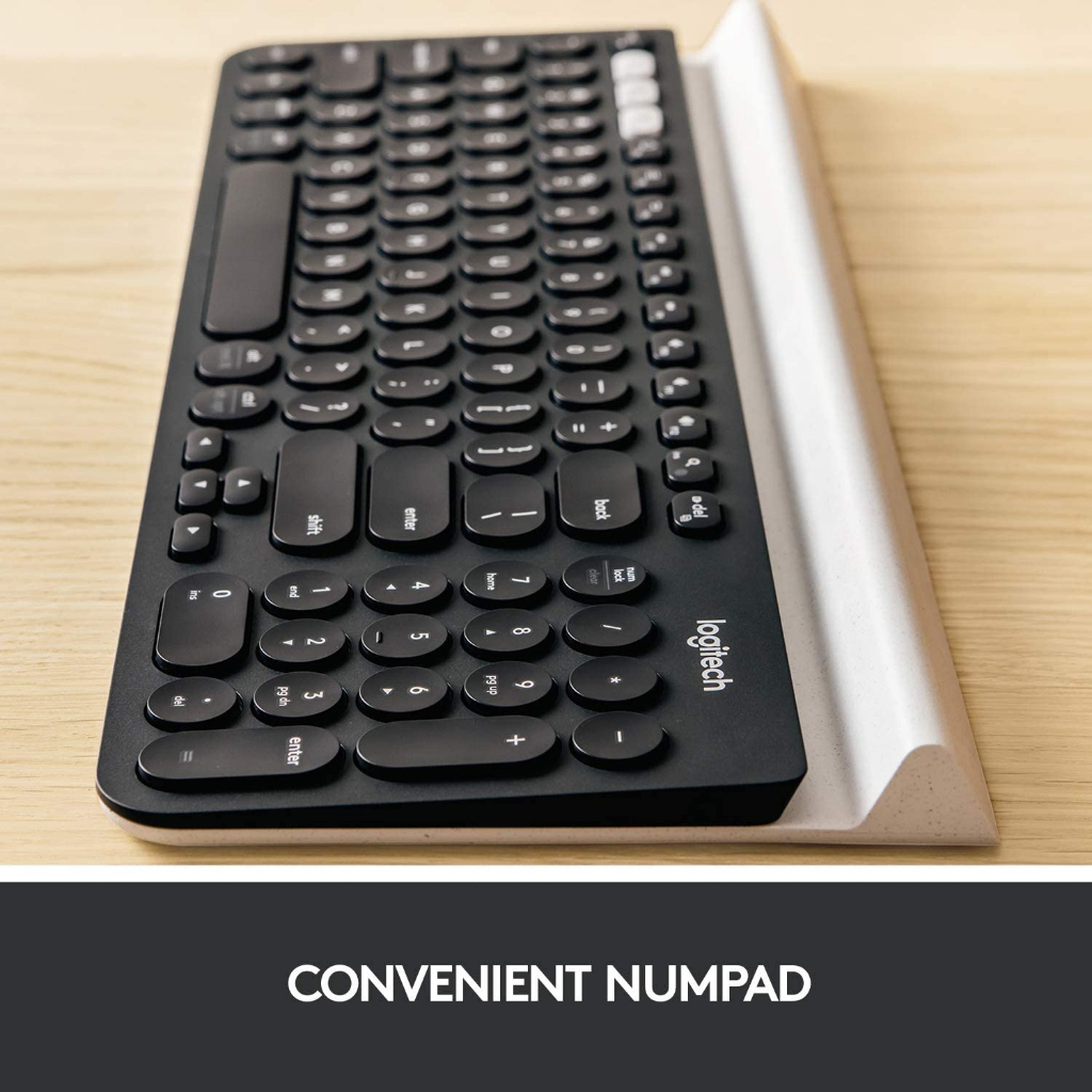 Logitech K780 Multi Device Wireless Bluetooth Keyboard w/ Quiet Keys ...