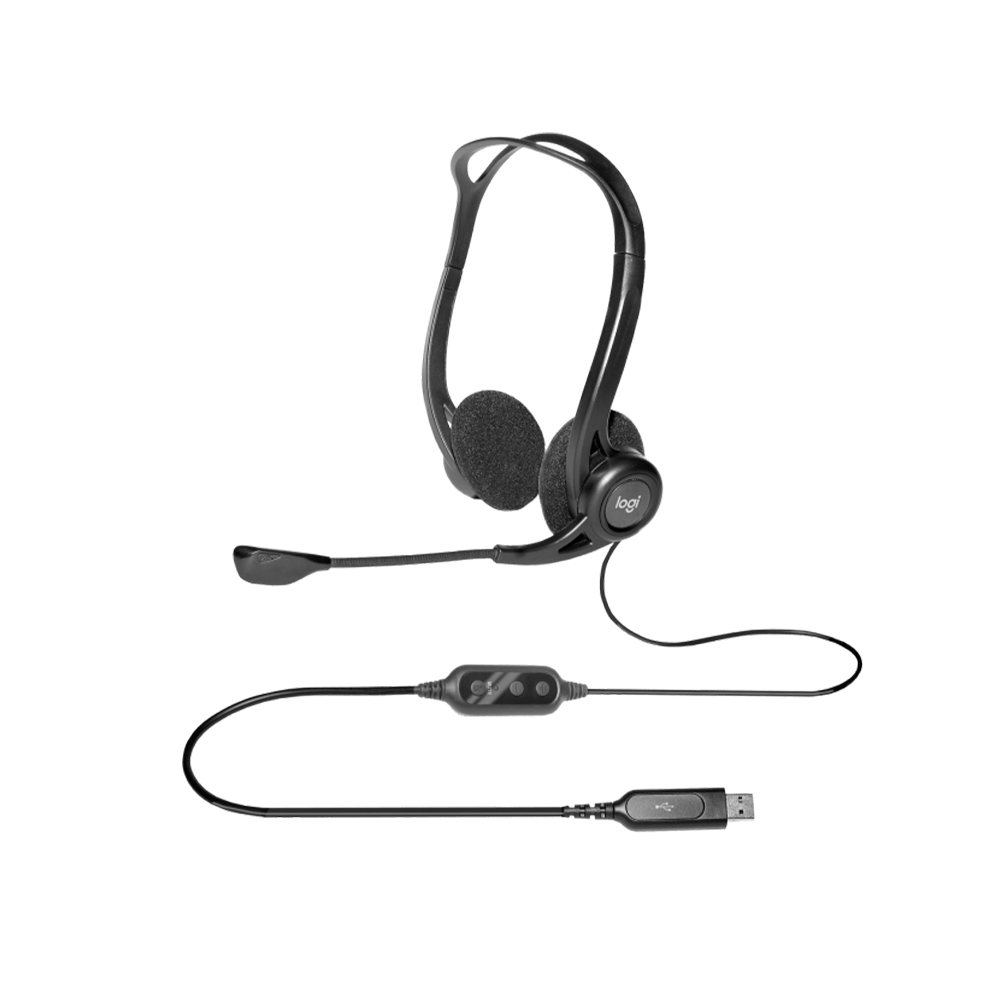 Logitech H370 USB Headset with Noise-Canceling Microphone, In-Line ...