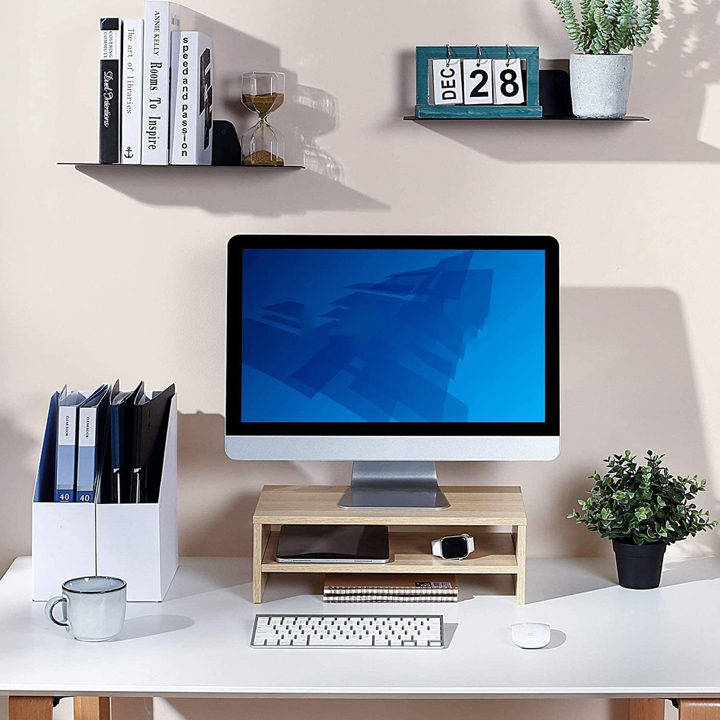1/2 Tier Computer Monitor Screen Increased Rack Desktop Rack Monitor ...