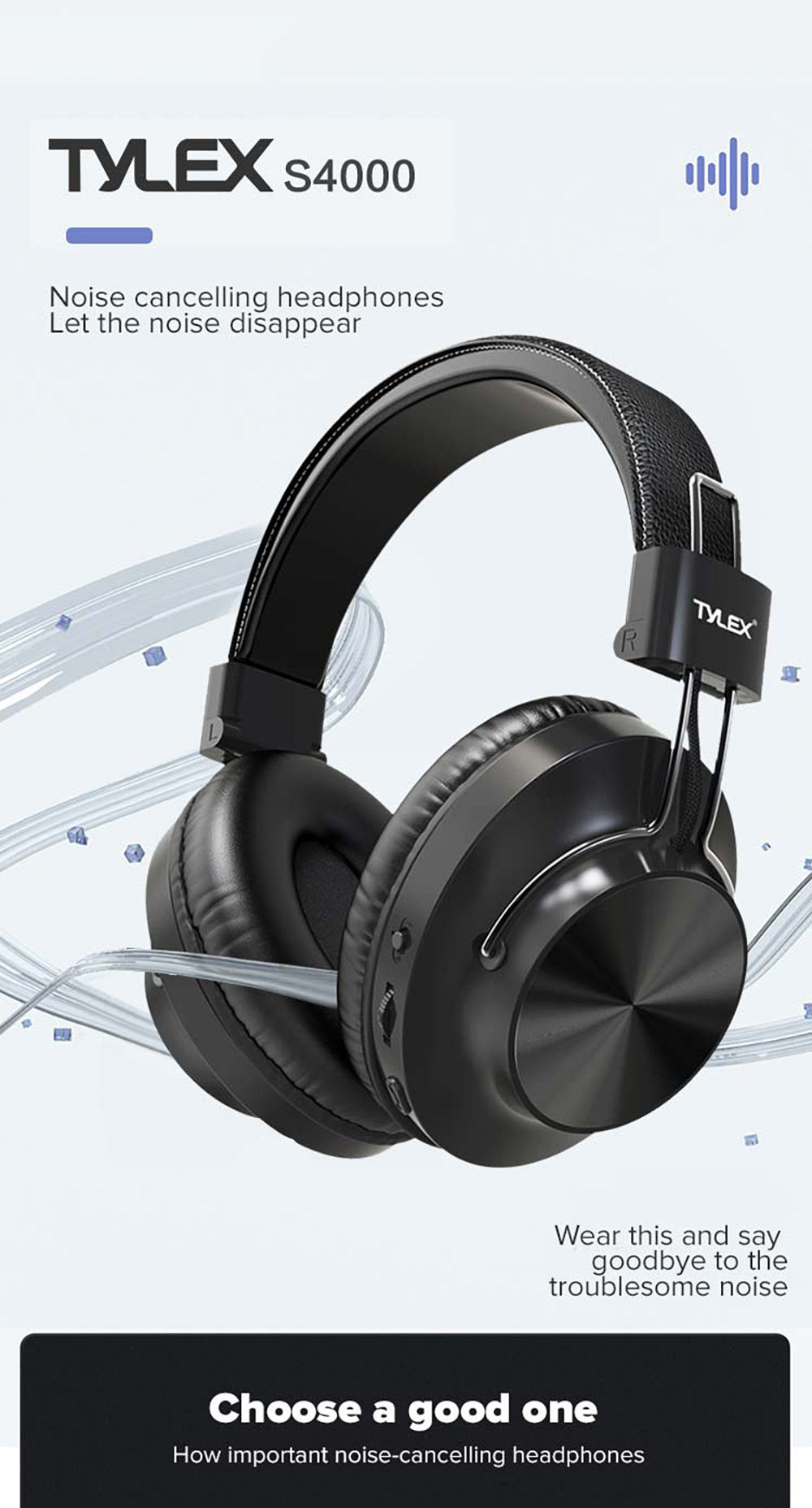 Tylex S4000 Foldable Bluetooth Headset Wireless Stereo Feature with ...