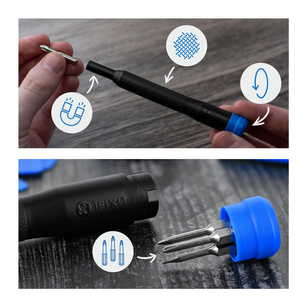iFixit Electronics Tool Kit with 16 Precision Screwdriver Bits for ...