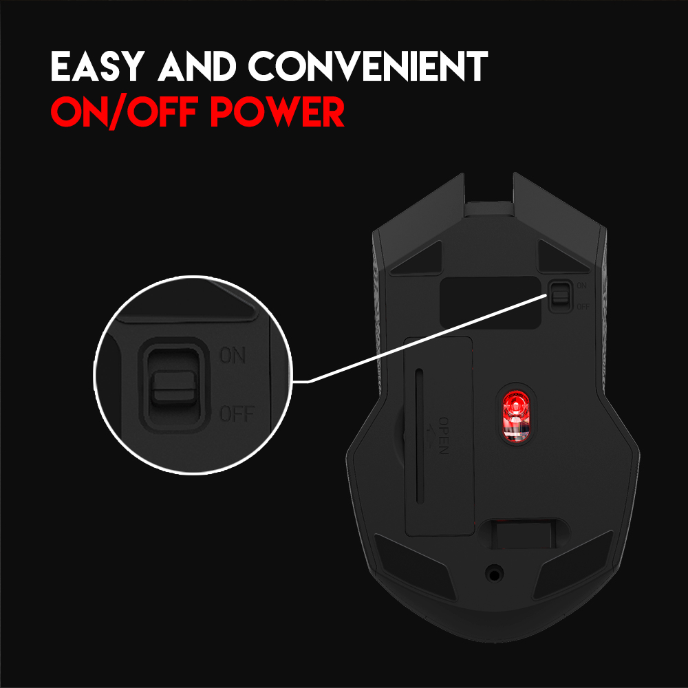 Fantech WG10 Raigor II 2000 DPI Wireless 2.4GHz Pro Gaming Mouse ...