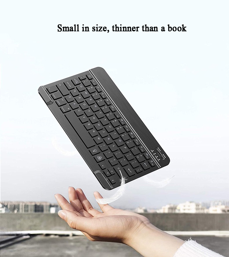 【Local shipment】RGB Wireless Rainbow Backlit Bluetooth Keyboard With ...