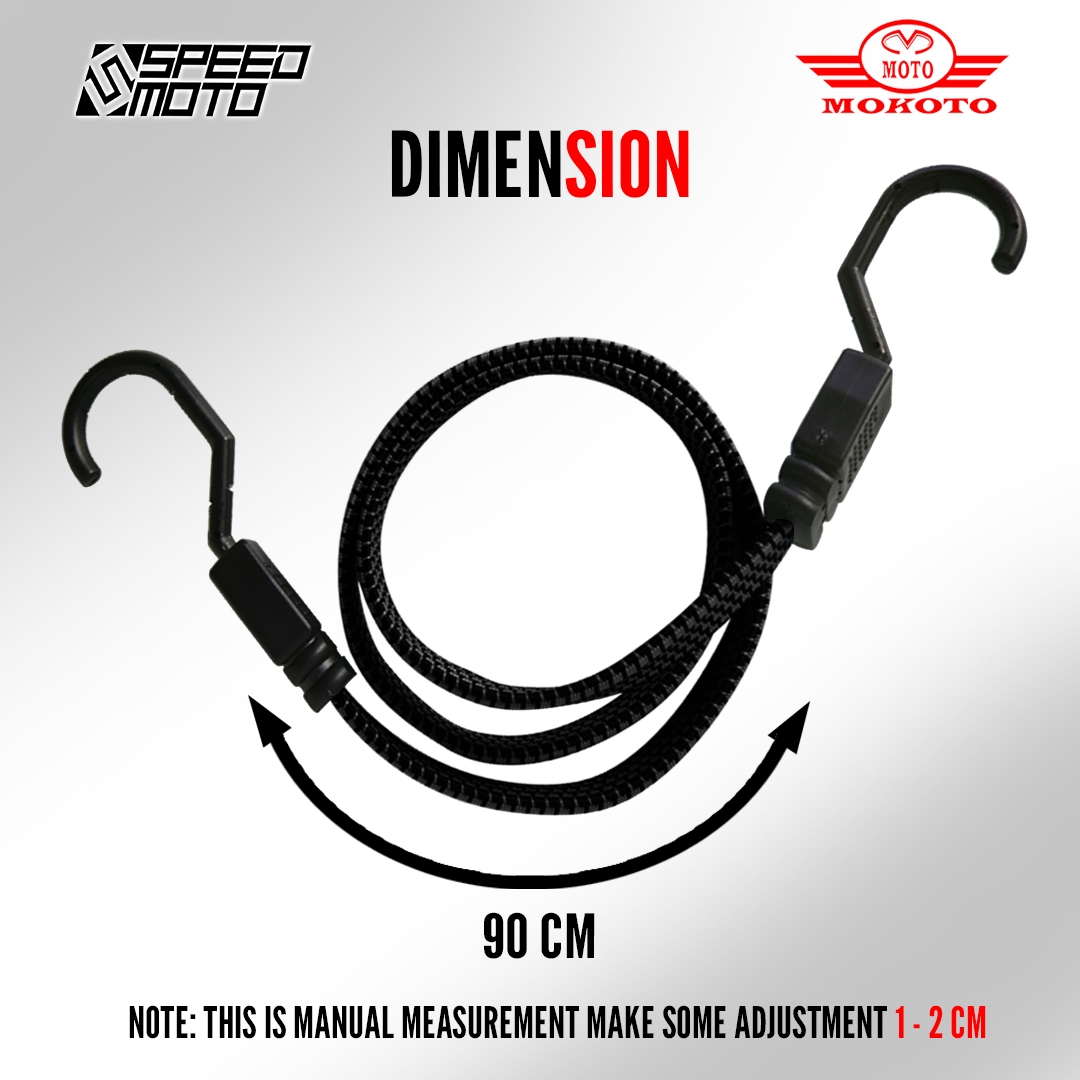 MOTOR STRAP MKT-8805 ELASTIC AND STRETCHABLE LUGGAGE ROPE WITH ROPE ...