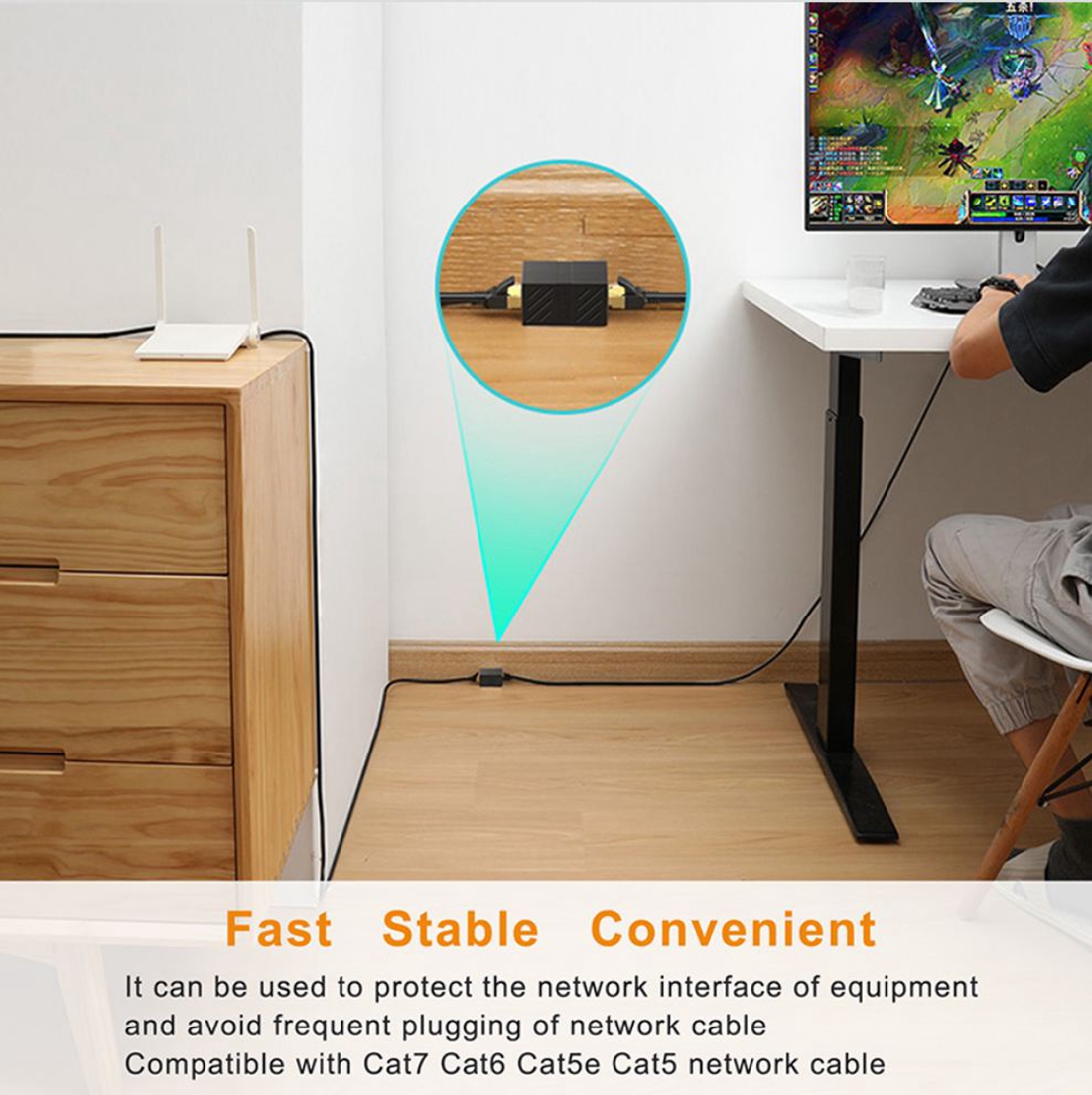 Ethernet Cable Adapter Connector Coupler Lan Extender | Shopee Philippines