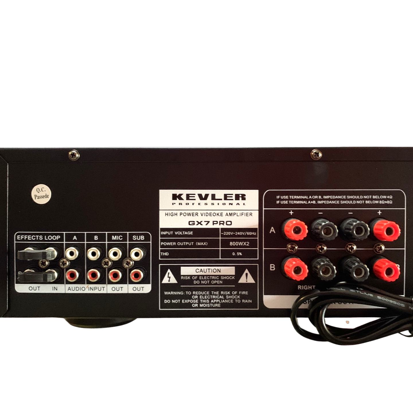 Kevler GX-7 PRO High Power Videoke Amplifier 800watts 8ohms Karaoke ...