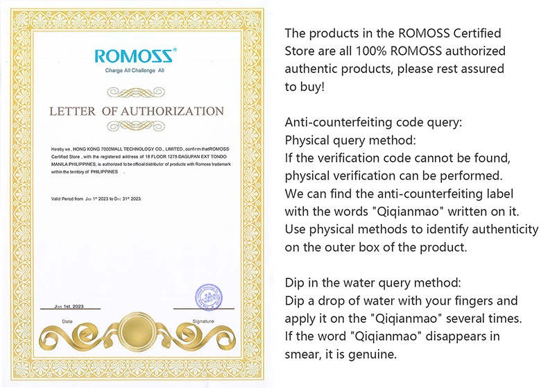 Romoss Wsc10 10000mah Pd18w Wireless Fast Charging Slim Magnetic Type-C ...