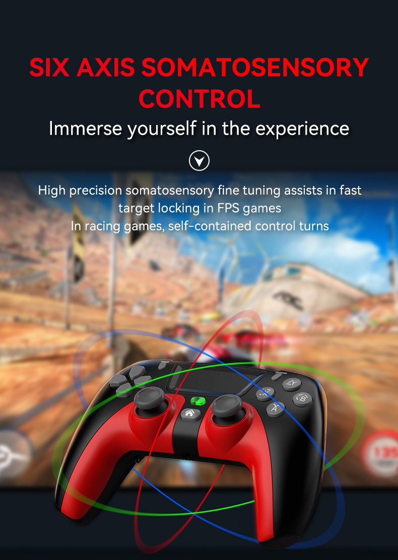 Ovleng P08 Wireless Gamepad Gaming Controller Compatible With P.4, P.3 ...