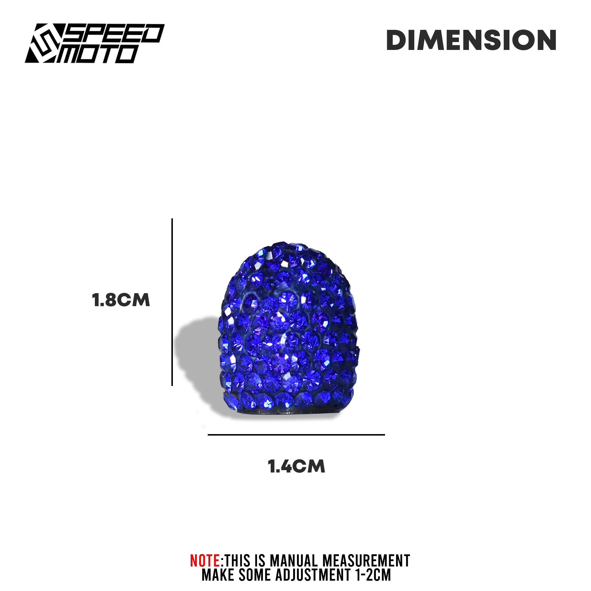 UNIVERSAL DIAMOND STYLE TIRE VALVE/PITO CAP 8917 FOR MOTORCYCLES AND ...