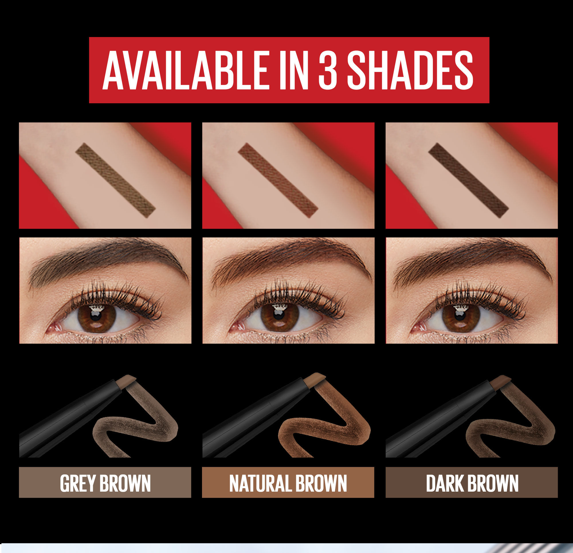 Maybelline Tattoo Brow 36HR Eyebrow Pencil - Long lasting, Waterproof ...