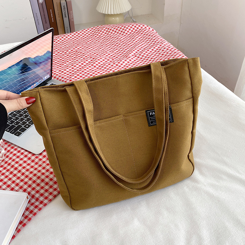 Mumu 3092 Quality Japanese Woman Simple Tote Bag With Zipper Shoulder ...