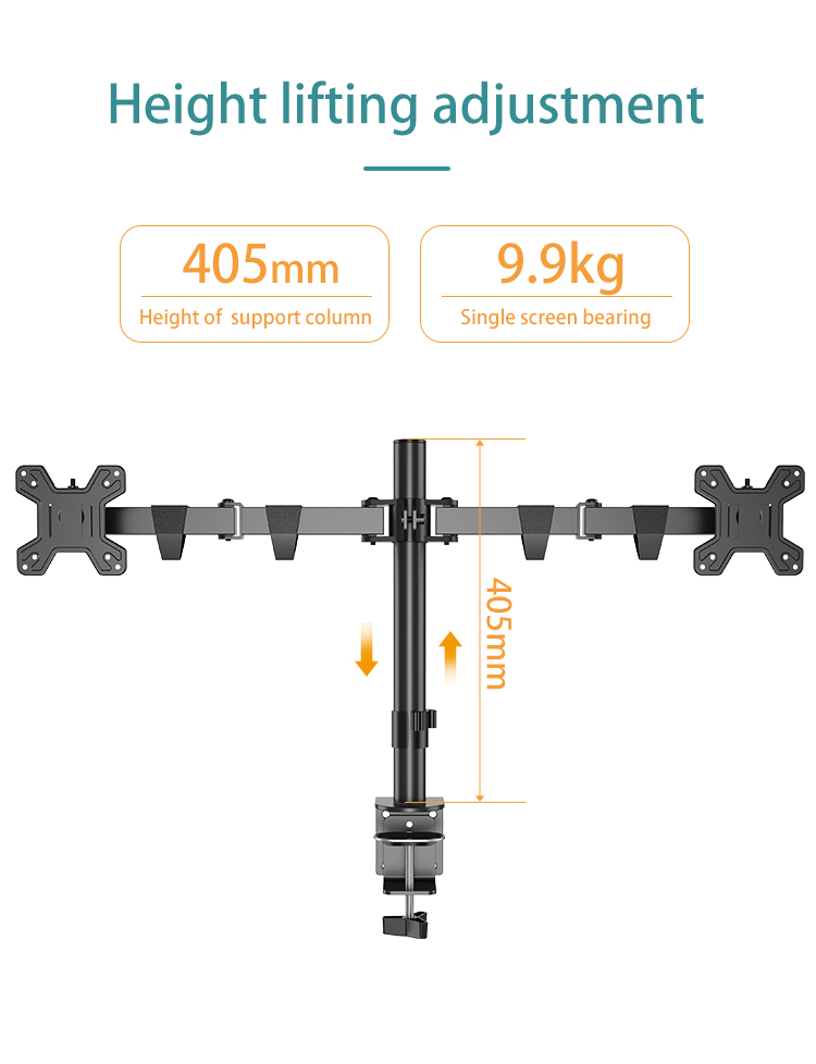 KOORUI X KLC DW220-J Monitor Stand 2 Monitors 17 inch to 27 inch ...