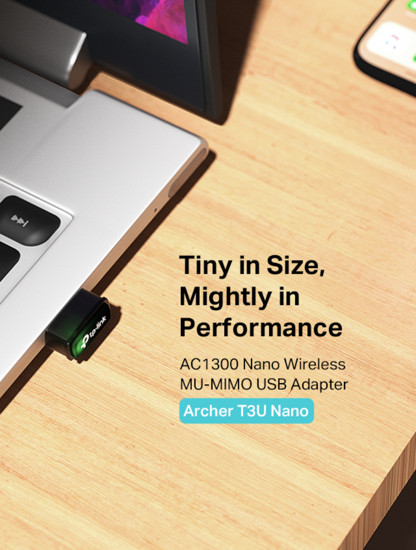 TP-Link | Archer T3U Nano | AC1300 | Wireless | Wi-Fi 5 | MU-MIMO | USB ...