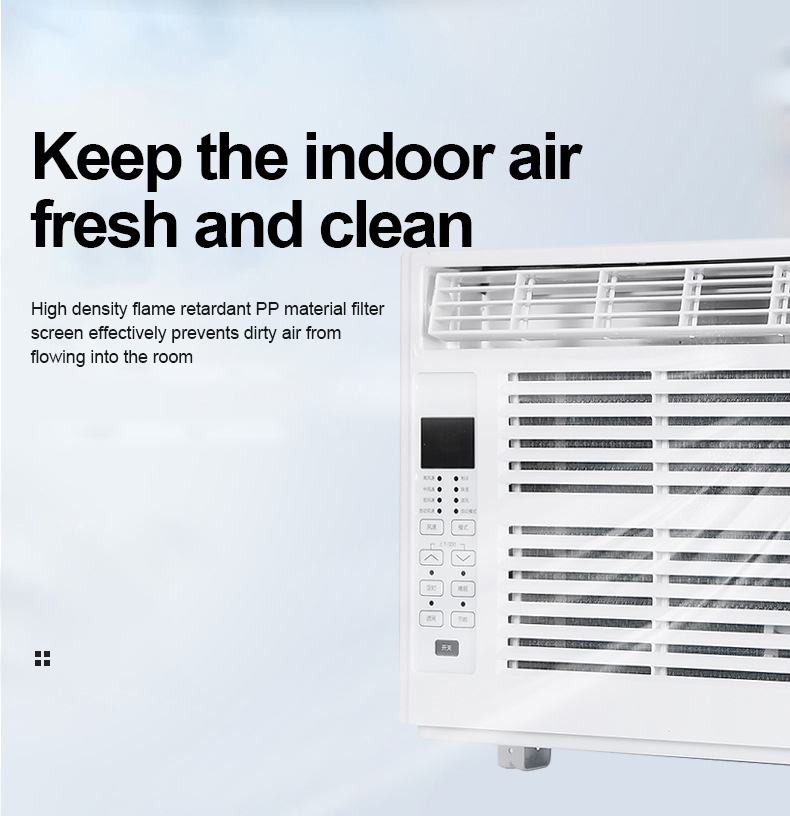 COD 1.0HP inverter level window air conditioner integrated air ...