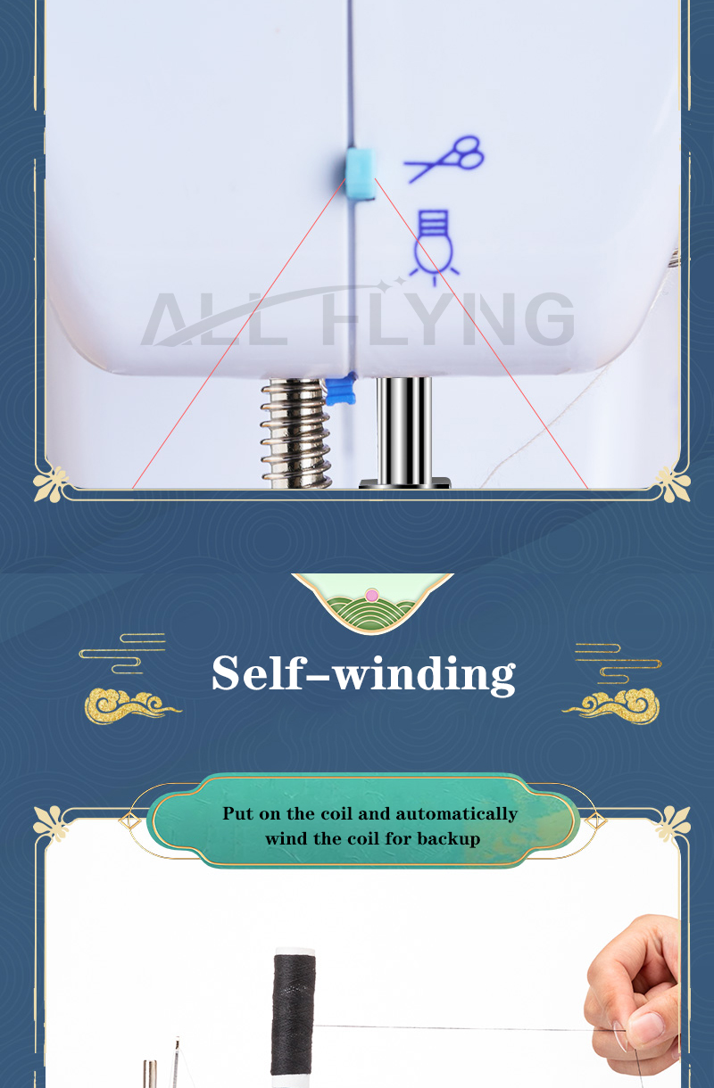 【ALL FLYING】Sewing Machine 309 Portable Mini Electric Home Portable ...