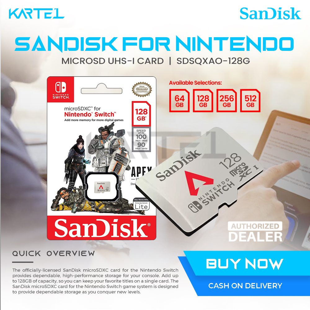 MicroSD Nintendo Switch Micro SDXC Memory Card for Switch and Switch ...