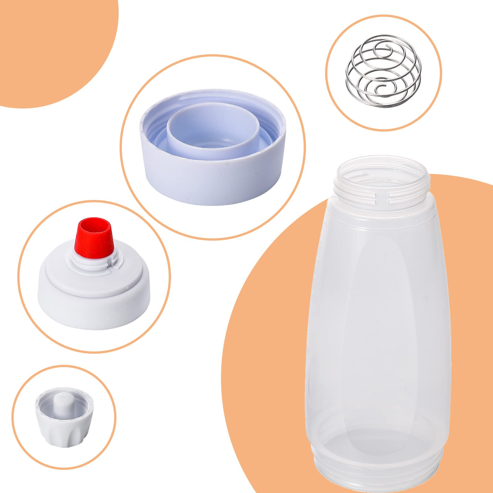 Hand batter mixing bottle batter dispenser cream mixing pot dispenser ...