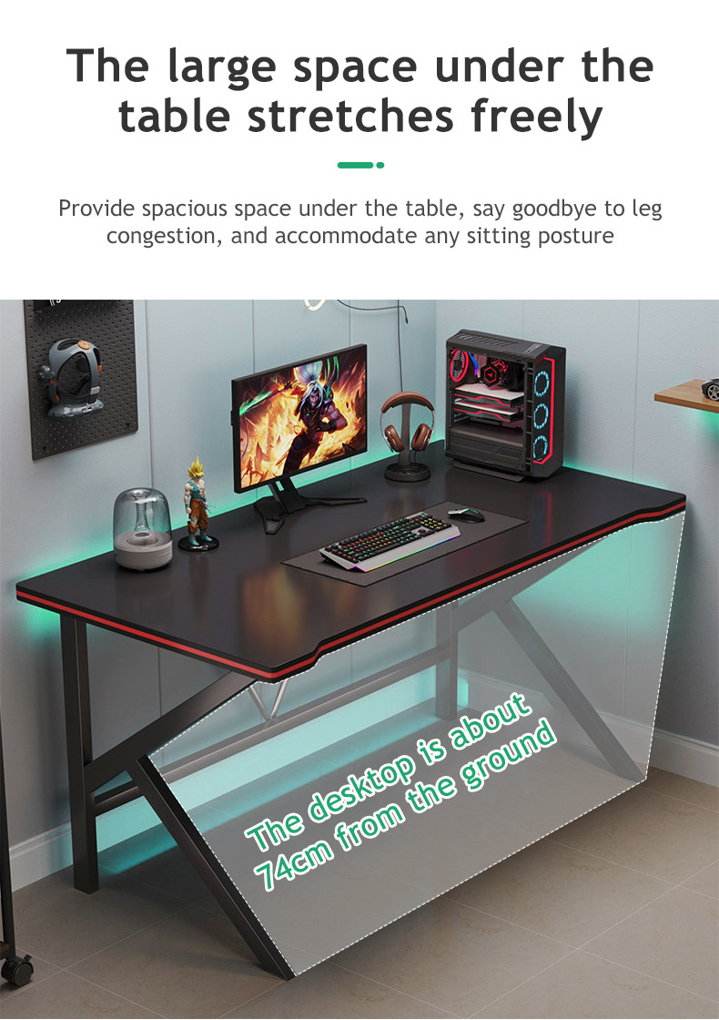 ICON Gaming Computer Table 80/100/120/140Cm study office table | Shopee ...