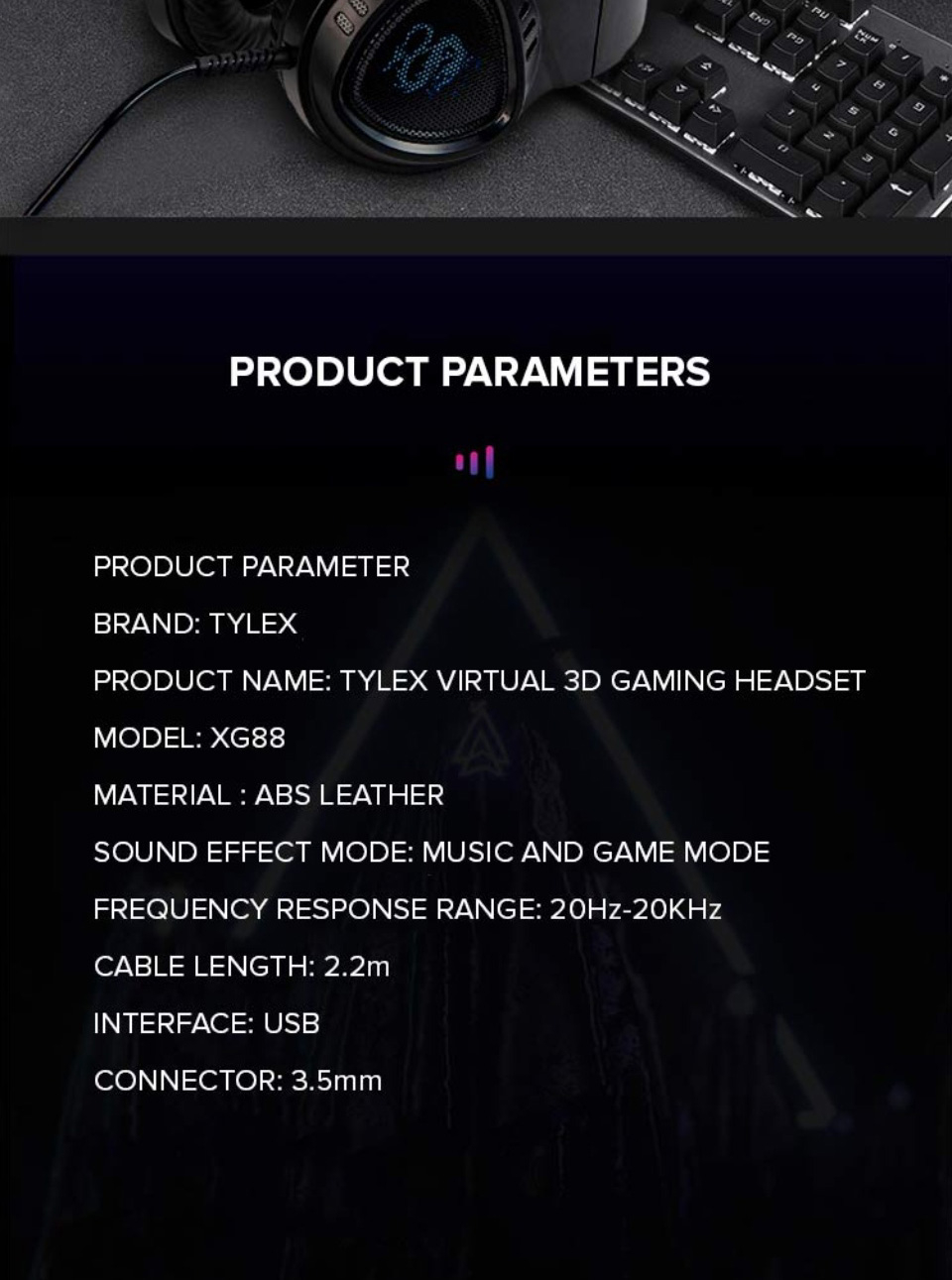 Tylex XG88 ( Noise Cancellation) Gaming Headsets For PC / Mobile Phones ...