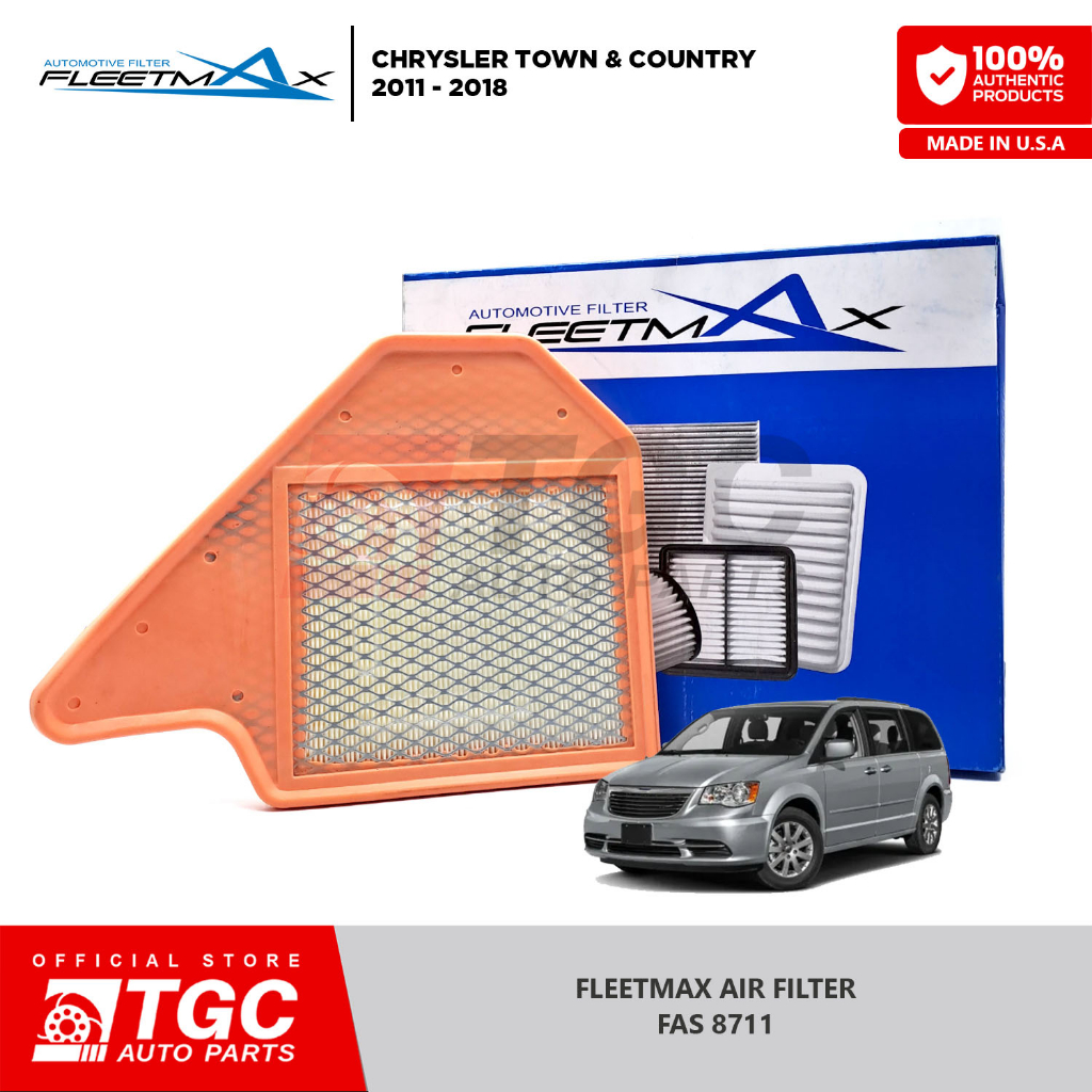 Fleetmax Air Filter / Air Cleaner CHRYSLER TOWN & COUNTRY 2011 - 2018 ...