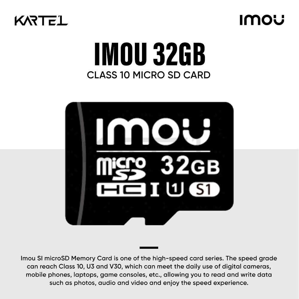 IMOU Dahua S1 32GB Micro SD Card | 32GB Memory Card Original For CCTV Camera WiFi | Shopee ...
