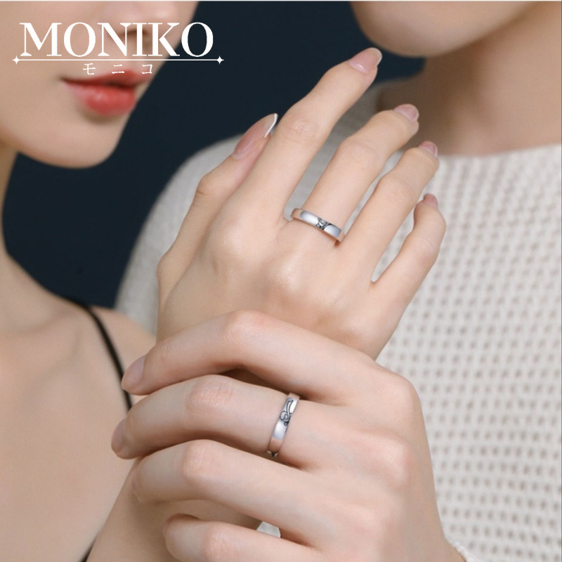MONIKO original Jewelry The Little Prince and Rose Couple Ring 2pcs 925 ...