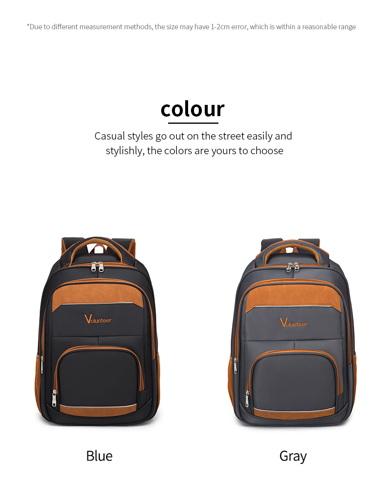 VOLUNTEER BAG Men Business Bag Large Anti-theft Laptop Backpack For men ...