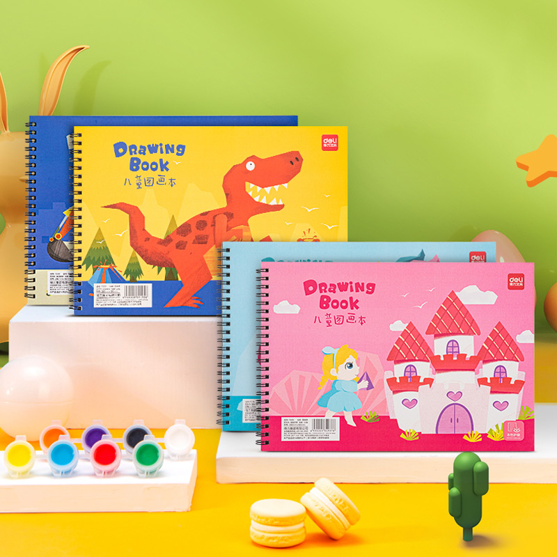 Deli Coloring Book 30 Sheets Children's A4 Blank Drawing Book Art ...