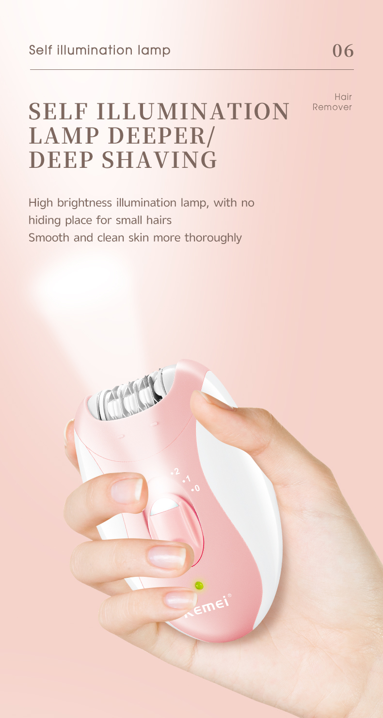 Kemei Electric Hair Removal Machine Women Underarm Trimmer Professional ...