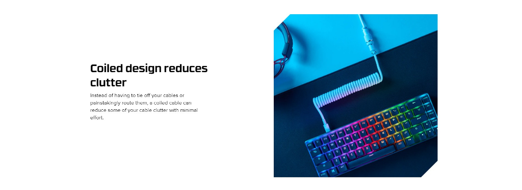 HyperX USB-C Coiled Cable (Light Green/White) (6J681AA) | Shopee ...