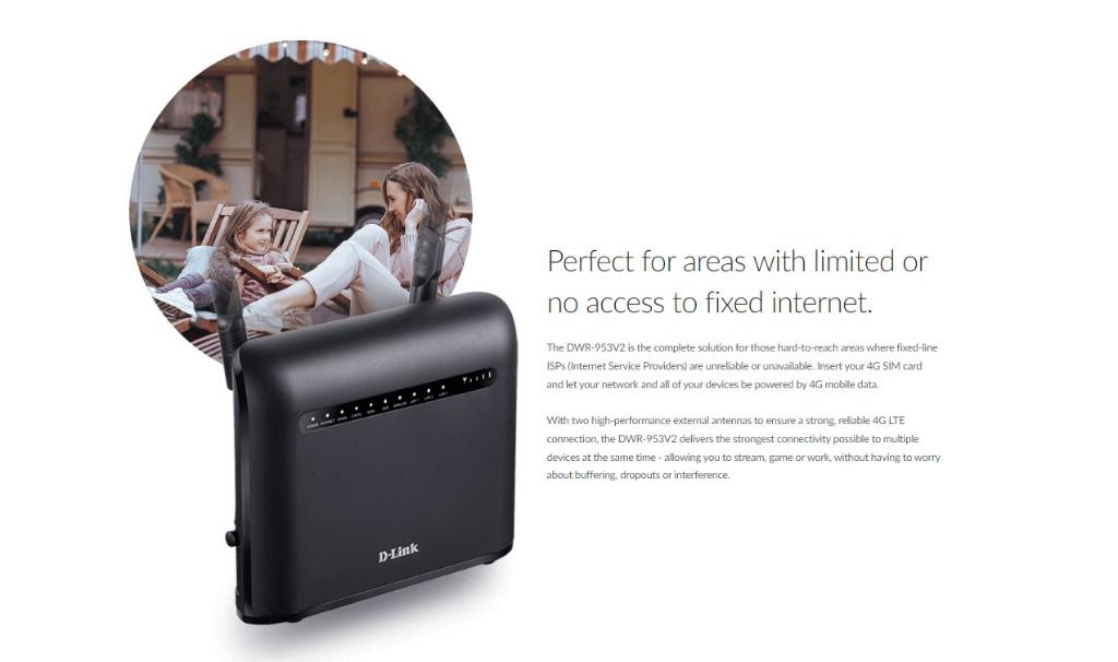 D-Link DWR-953V2 LTE Cat4 WiFi AC1200 Router | Shopee Philippines