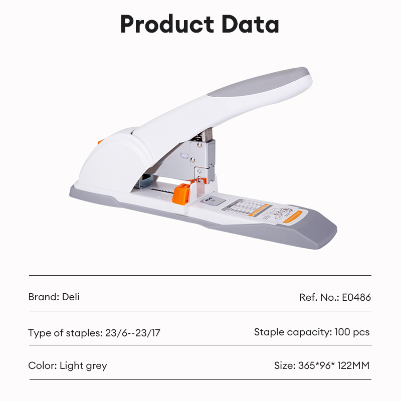 Deli Stapler Heavy Duty 120 Sheets Book Binding Gun Tacker Large ...