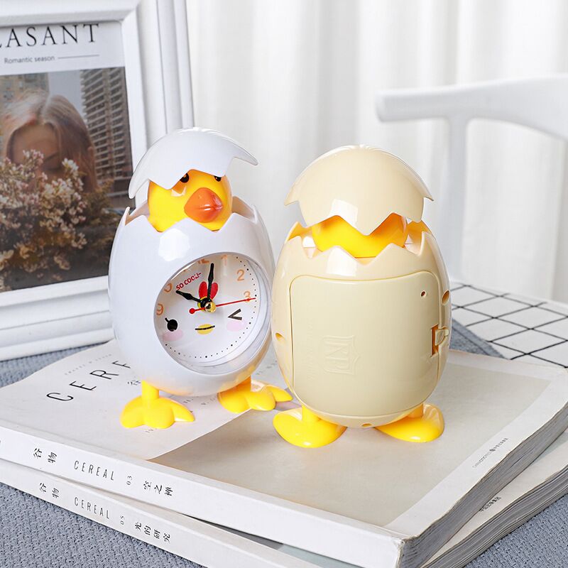 Cartoon Cute Clock Chicken Duck Egg Shell Shape Student Children ...