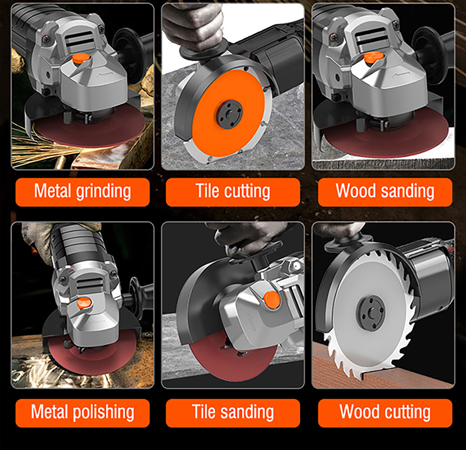 Harden 100mm - 125mm 20V Brushless Cordless Angle Grinder (NO BATTERY ...
