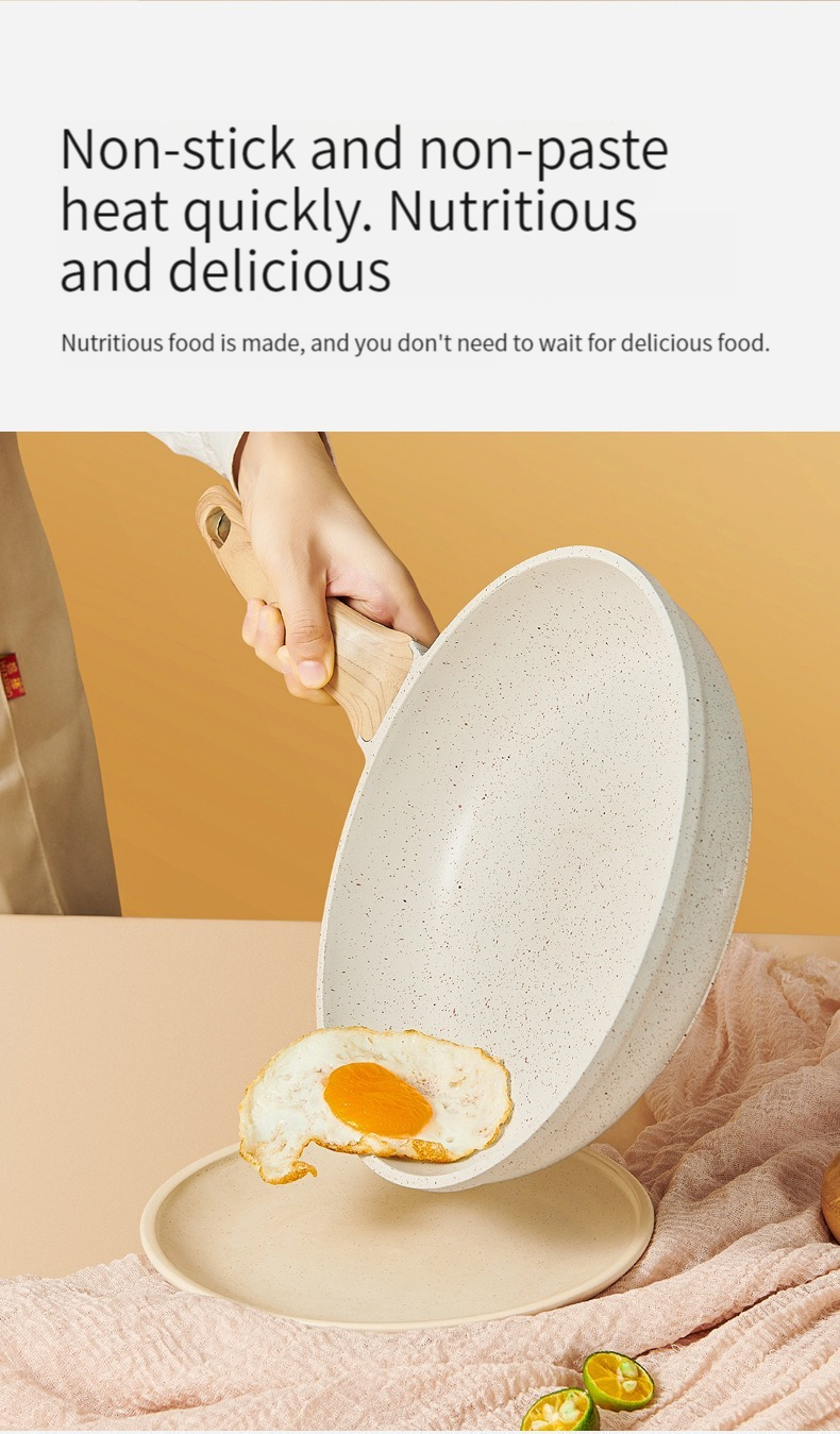 【LEUSE】Healthy non-stick cookware set - medical stone coating - 5 ...