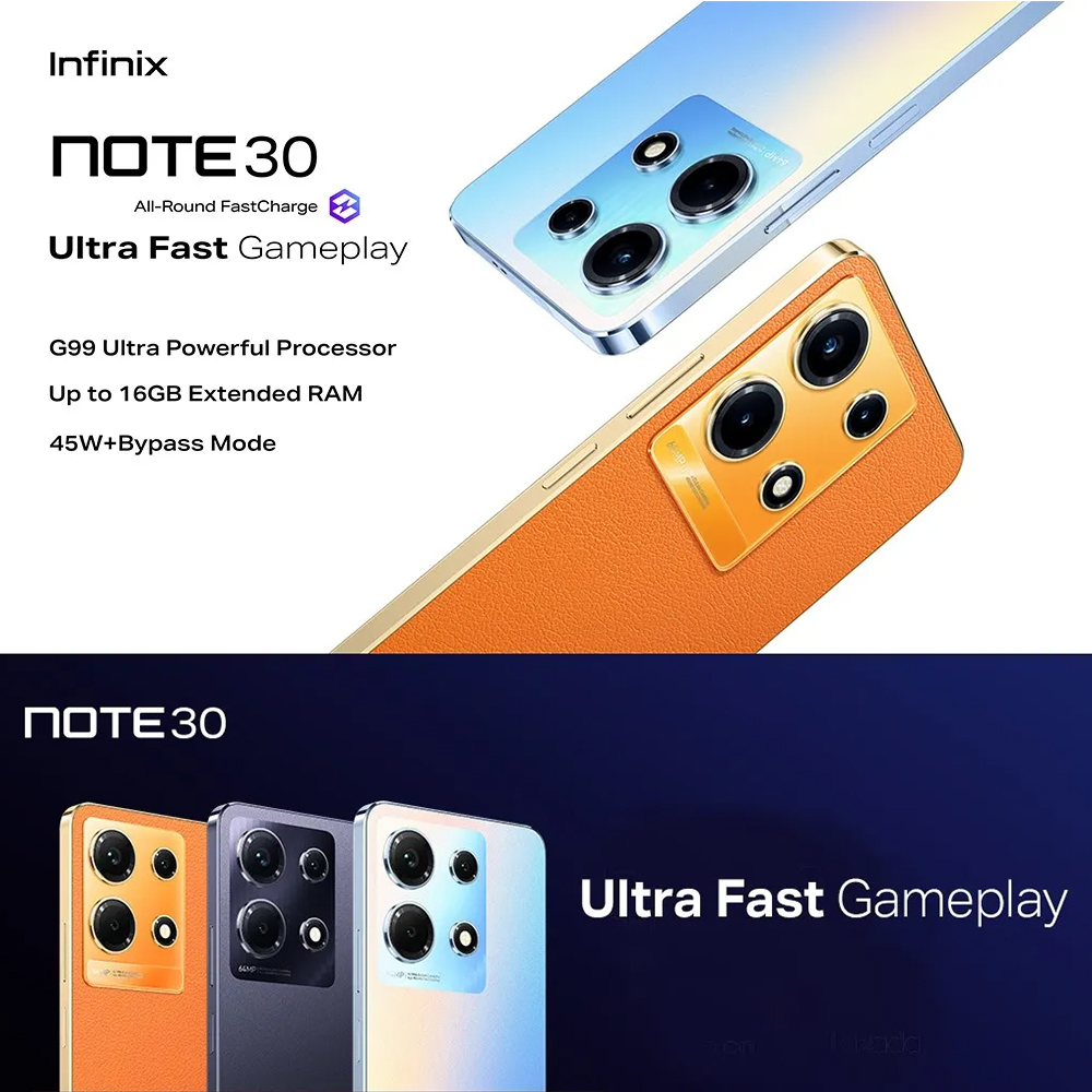 Infinix Note 30 8Gb+128Gb/8GB+256GB Helio G99 6.78 FHD+ 120hz Display ...