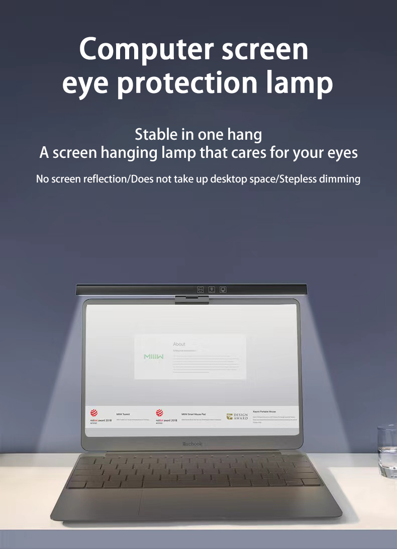 Screenbar Light LED Reading Light Dimmable Eye Protection Light For ...
