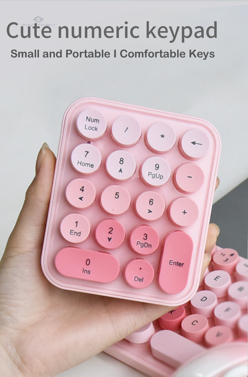 Mofii IDOL MAX 3in1 Combination Mini Cute Office Wireless Keyboard and ...