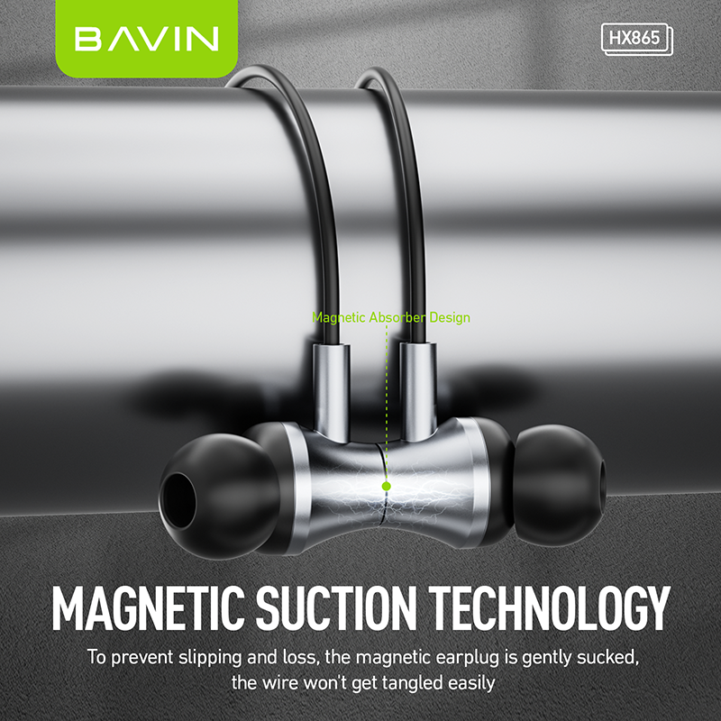 BAVIN HX865 HiFi Sound Quality Universal 3.5mm Wired Earphone Built-In ...