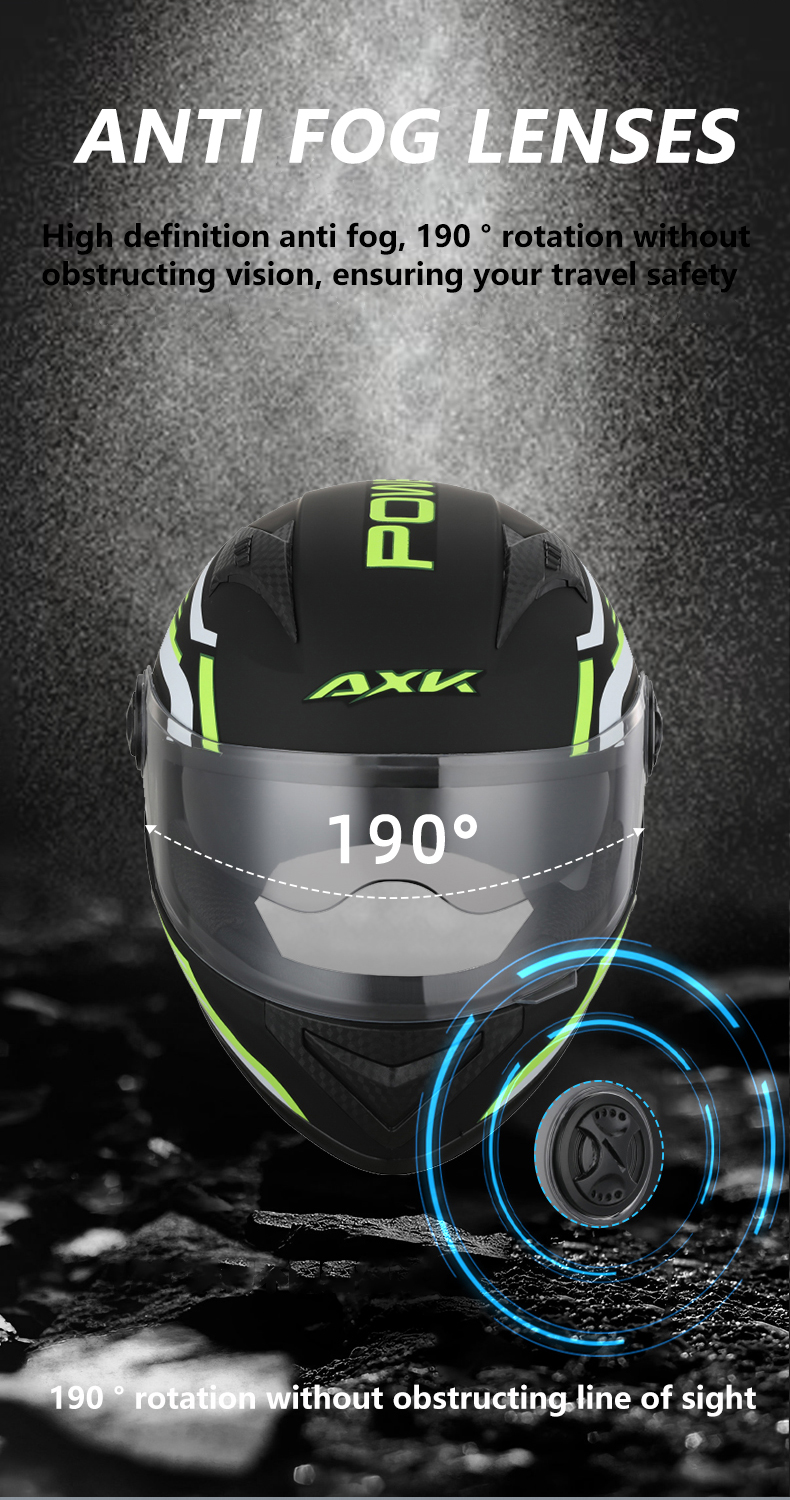 AXK/AKA full face helmet Double lens helmet Mechanical with ICC ...