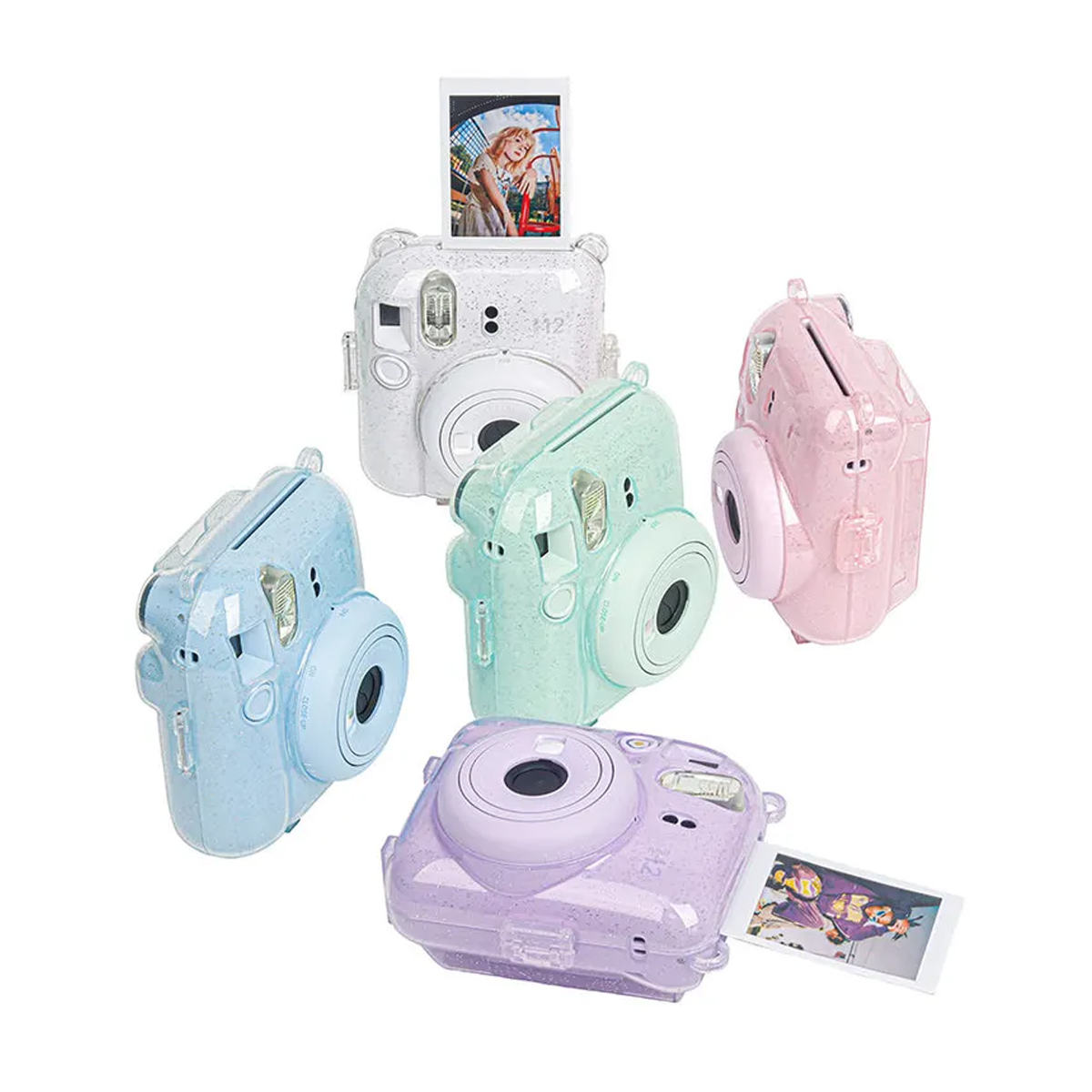 Clear Glitter Case for Fujifilm Instax Mini 11 Mini 12 Camera ...
