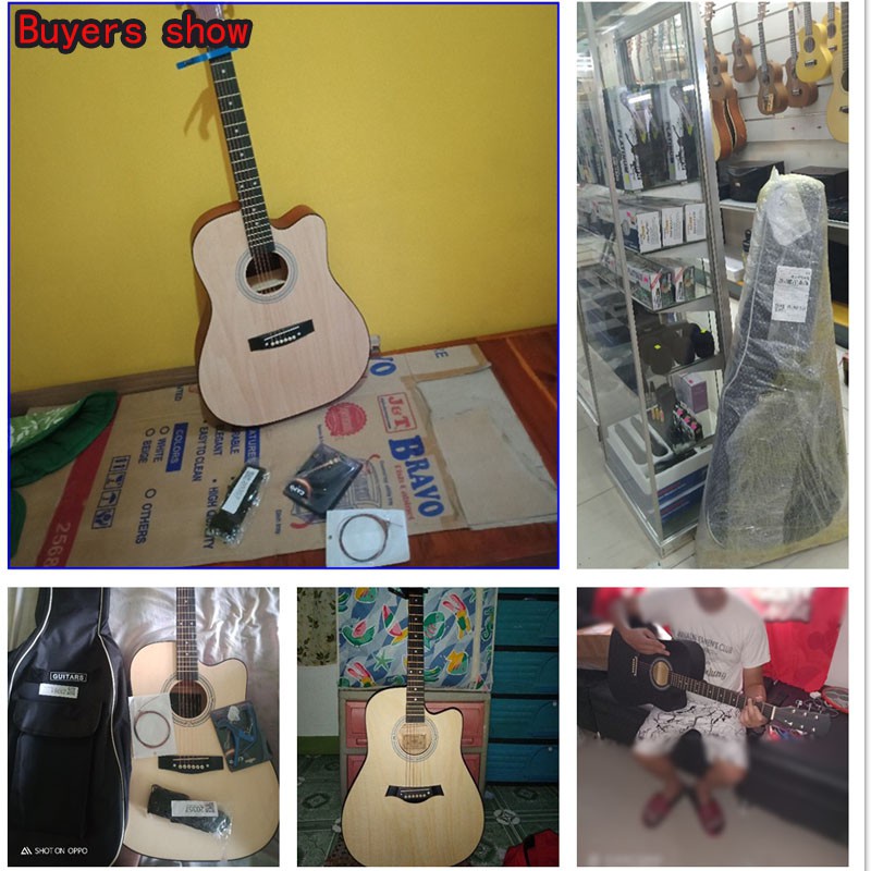 RIXTON Acoustic Guitar For Beginners With Complete Sets 38 Inch And 41 ...