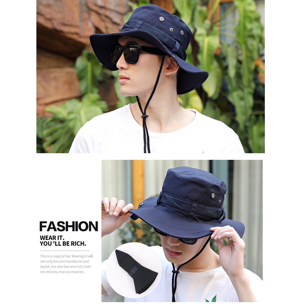Outdoor Camping Hat Mountaineering Cloth Hat Men's Fisherman Hat ...