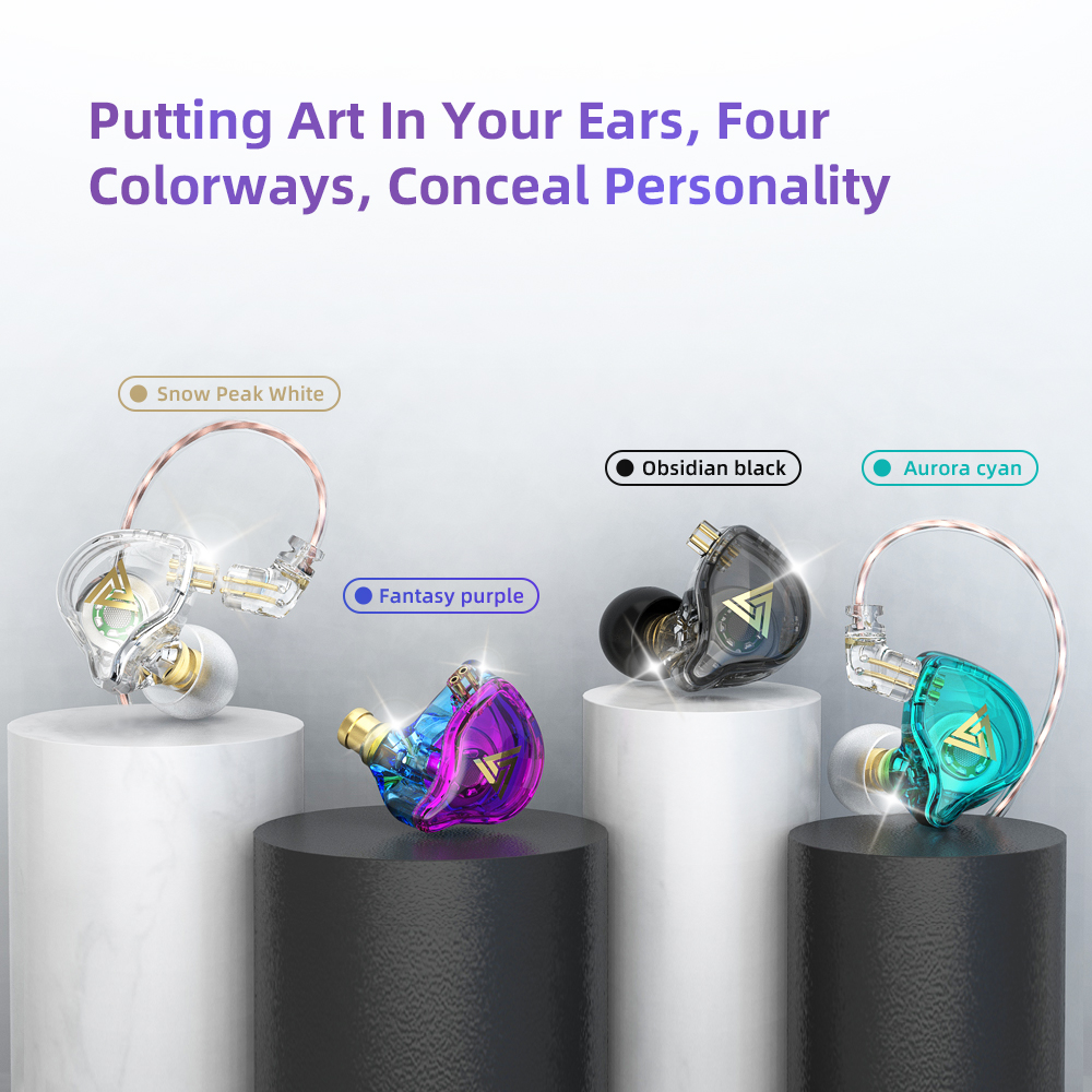 QKZ AK6 Ares/Plus/Day Dynamic Earphone HIFI Music Ear Earphones Sport ...