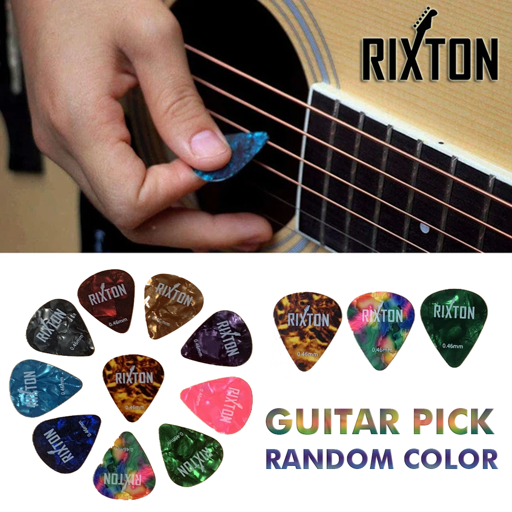 RIXTON Guitar Random Picks Plectrum Celluloid Electric Smooth Guitar ...